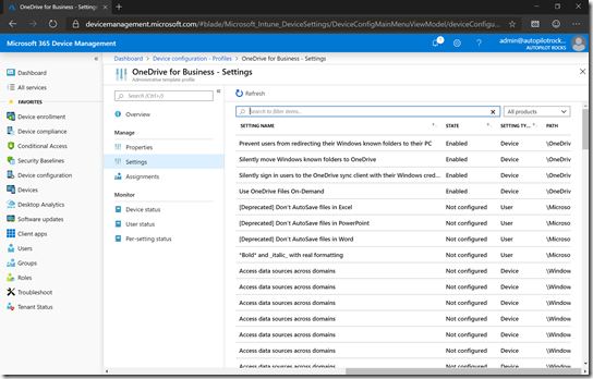 Automatically setting up OneDrive for Business via Intune – Out of ...