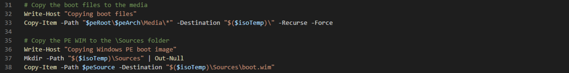 Booting your own Windows PE image – Out of Office Hours