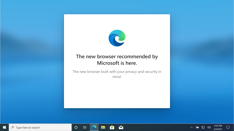 Turn off the (new) Edge welcome page – Out of Office Hours