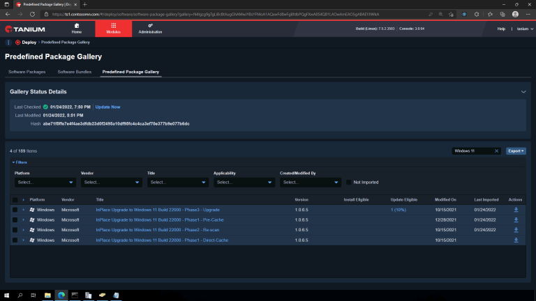 Upgrading to Windows 11 with Tanium – Out of Office Hours