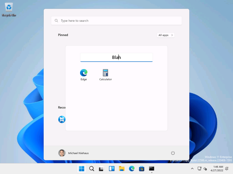 Customizing the Windows 11 22H2 Start menu layout – Out of Office Hours