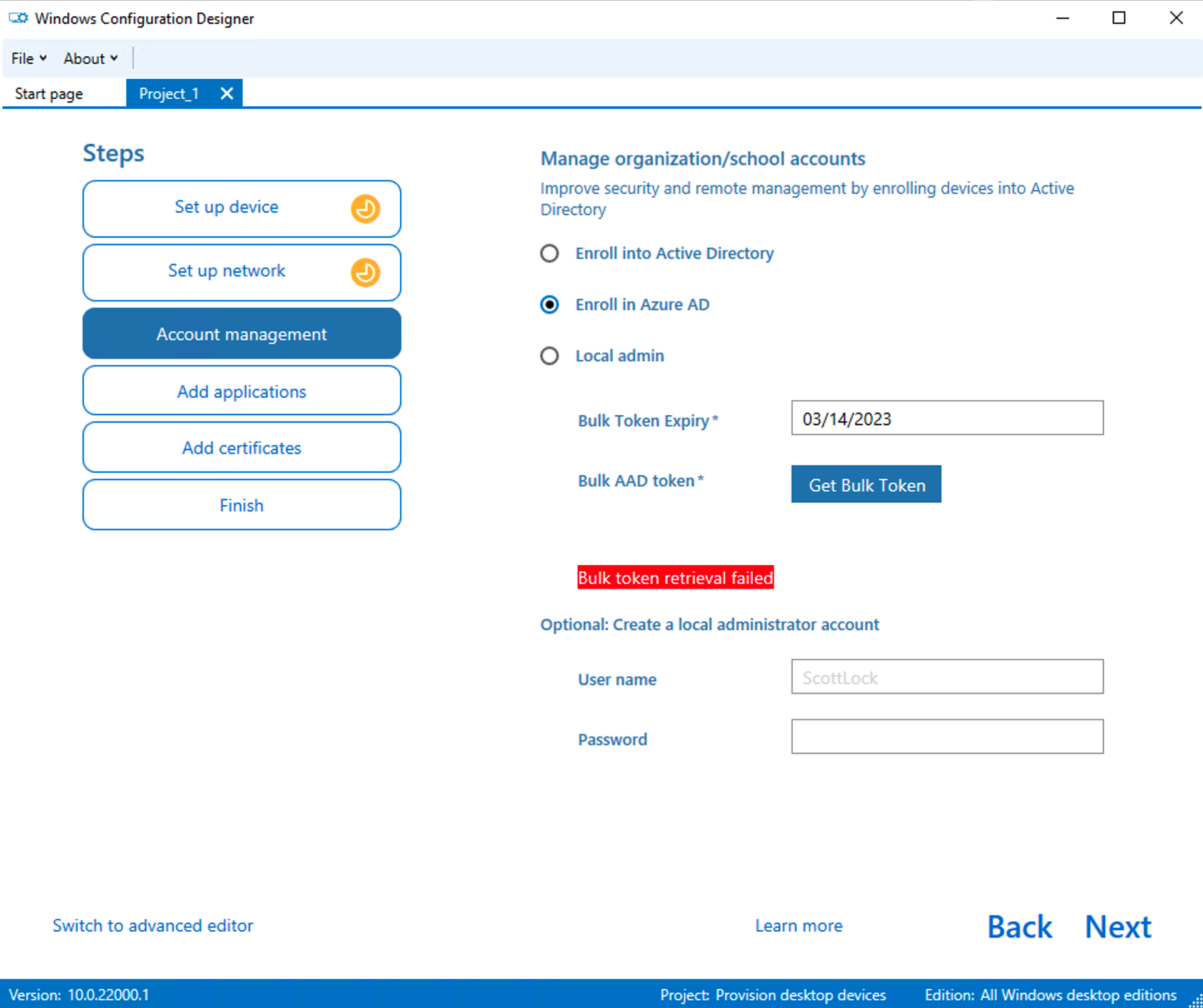 Simplify the process of generating an AAD bulk enrollment provisioning ...