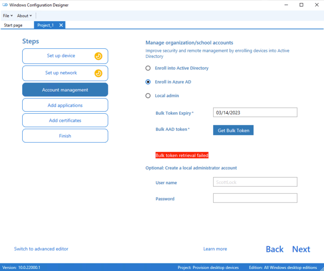 Simplify the process of generating an AAD bulk enrollment provisioning ...