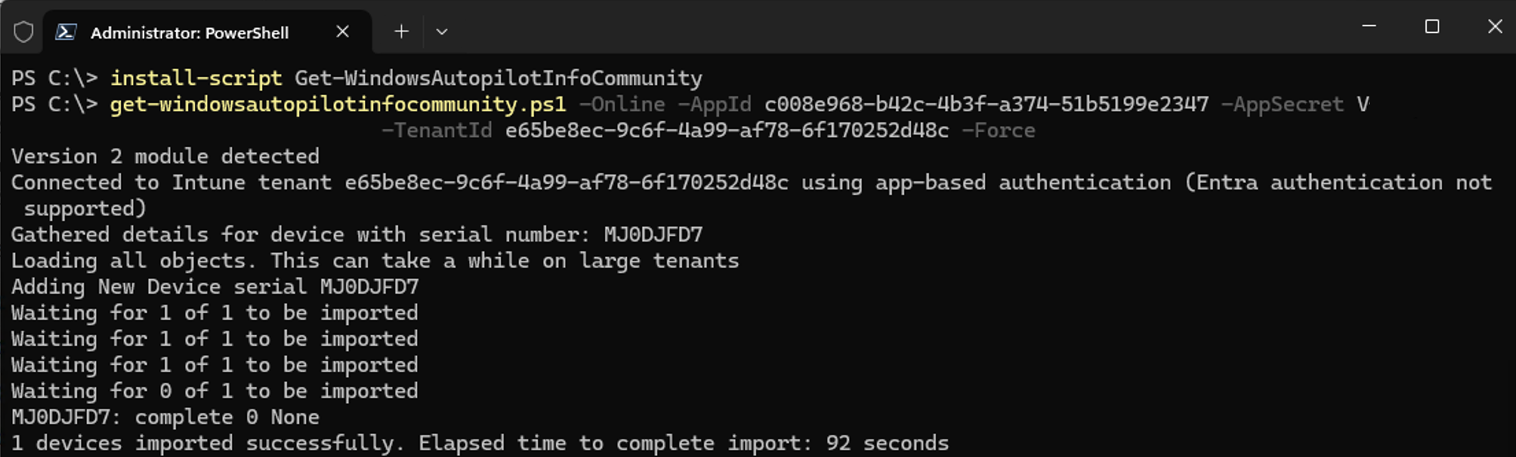 Automatically registering Autopilot devices with Intune – Out of Office ...