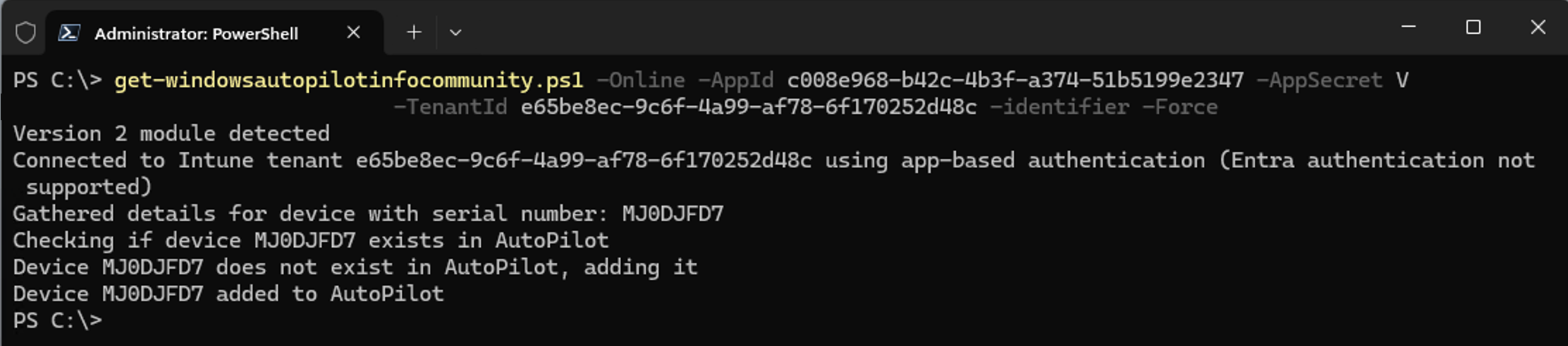 Automatically registering Autopilot devices with Intune – Out of Office ...